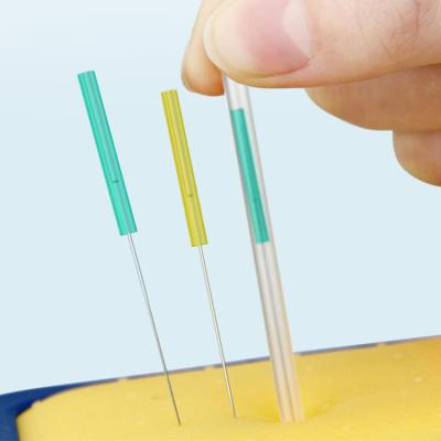 中国 5PB プラスチックハンドル 顔マッサージのための针刺針 0.12/0.14/0.16/0.25mm 販売のため