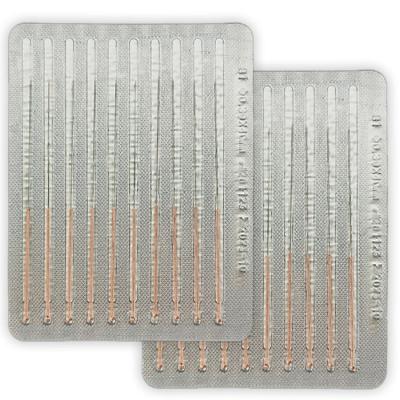 Cina 100 PCS Aghi di agopuntura monouso a manico in rame senza tubo Strumento di classe II in vendita