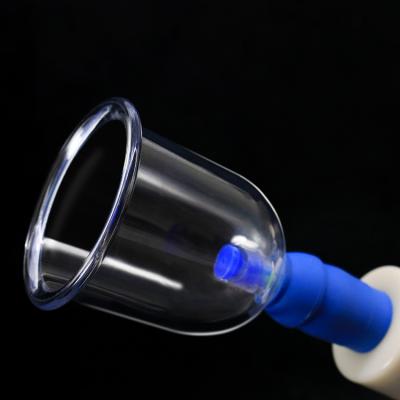 Cina Colori trasparenti del bicchiere 5,4 cm Massaggiatore a aspirazione a vuoto per bicchieri Hijama in T2 in vendita