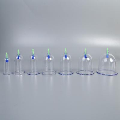 Cina Colori trasparenti del bicchiere 5,4 cm Massaggiatore a aspirazione a vuoto per bicchieri Hijama in T2 in vendita