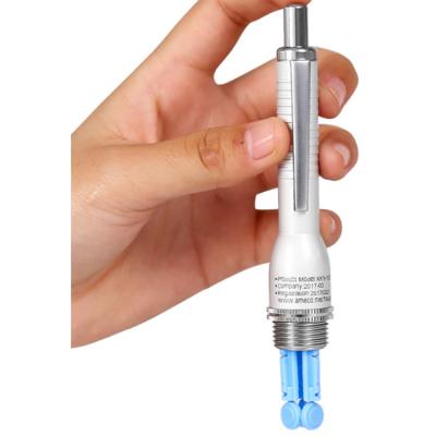 Cina 3 Teste Argento Collezione di Sangue Set Aghi Pen Lancet Cupping Hijama Pen Cupping Pen in vendita