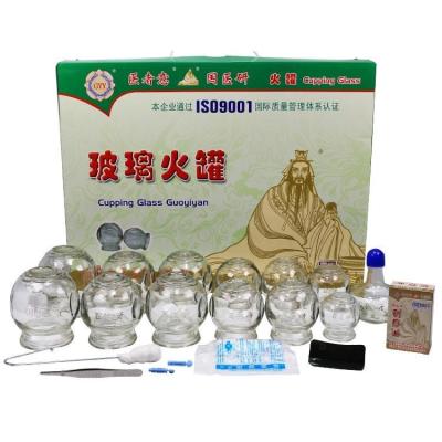 China Transparent Glass Cupping Therapy Antirheumatic Function and Transparent Colors of Cupping for sale