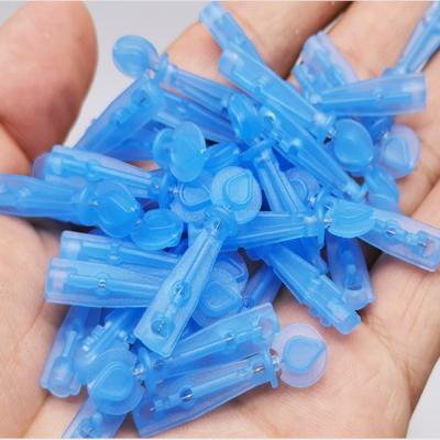 China Class I 30G Blue Flat Twist Easycare Blood Lancet Blood Sugar Lancets Hijama Lancet for sale