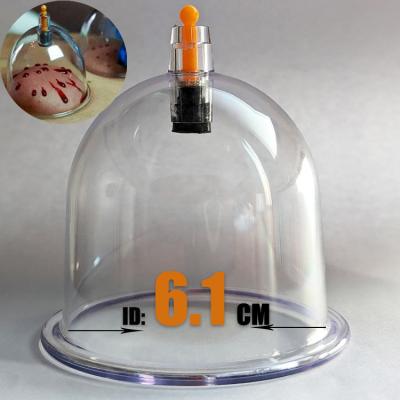 Cina Bellezza Y1 6,1 cm Grandi tazze per Cupping Terapia Massaggio Tazza per Hijama Ventouse Ventosas Disposable Plastic Cupping 500pcs in vendita