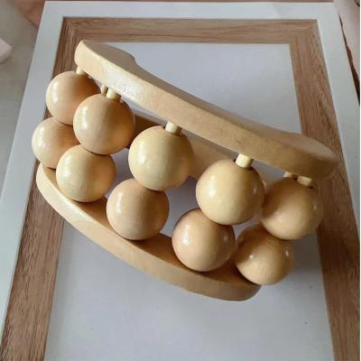 Cina Massaggio palla rulliere portatile legno perline massaggiatore per la salute del corpo intero cura in vendita