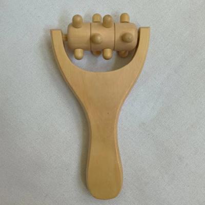Cina Maderoterapia Roller di massaggio in legno per muscoli del corpo e collo Roller di massaggio in legno portatile in vendita