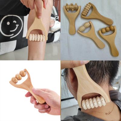 Cina Maderoterapia Roller di massaggio in legno per muscoli del corpo e collo Roller di massaggio in legno portatile in vendita