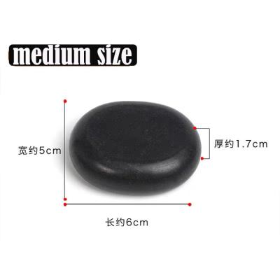 China Propriedades de massagem do corpo Pedra vulcânica para massagem 16pcs Ferramentas de Pedra de Energia Negra à venda