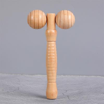 Cina Logo inciso Roller di faccia in legno per il viso Terapia del legno naturale Servizio personalizzato in vendita