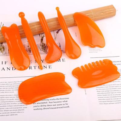 China Duurzaam Bijenwas Guasha Scraper Massage Tool voor Gezicht Neck Hars Schrapen Board Therapie Te koop