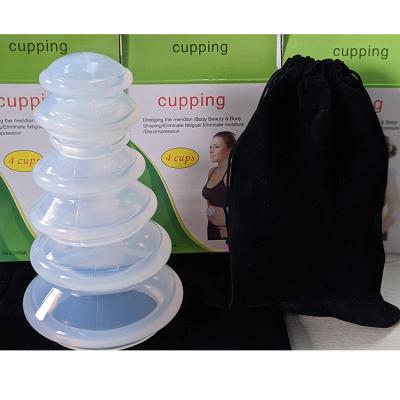 China 4pcs helder siliconen bekertje set voor schoonheid en vochtbehandeling transparante bekertjes Te koop