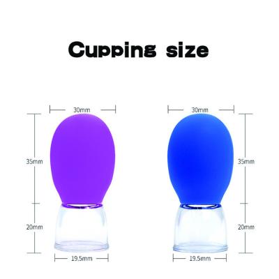 Cina 2 cm di spessore di parete di silicone Cupping Set aspiratore Hijama ventilatori per cupping facciale in vendita