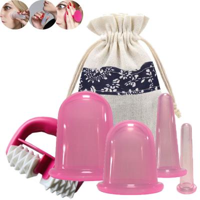 Cina Anti-aging Body Therapy Set di massaggio in silicone verde con logo stampato e tazze in vendita