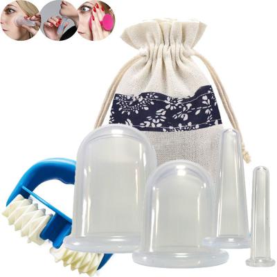 Cina Anti-aging Body Therapy Set di massaggio in silicone verde con logo stampato e tazze in vendita