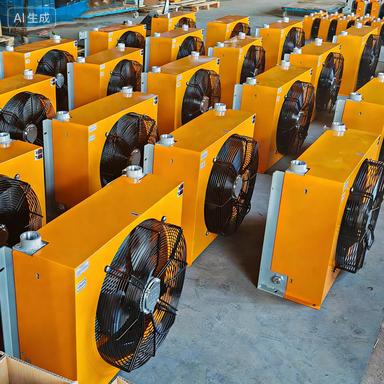 China High Performance Aluminum Alloy Cooling Fan Plate Fin Heat Exchanger Parts IP54 Rated for sale