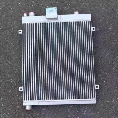 China Upper Multi Port Central Bracket Aluminum Air Compressor Heat Exchanger Plate Fin Cooler for sale