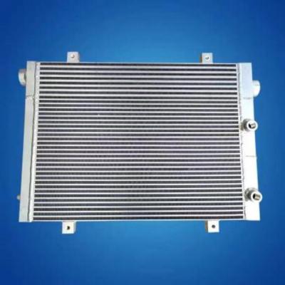China Dual Side Separated Port Four Corner Horizontal Air Compressor Heat Exchanger Fin Cooler for sale