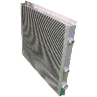China Single Side Vertical Triple Stacked Port Frame Aluminum Air Compressor Heat Exchanger for sale