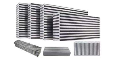 China Bare Aluminum Plate Fin Cooler Core Assembly Plate Fin Heat Exchanger Parts Replacement for sale