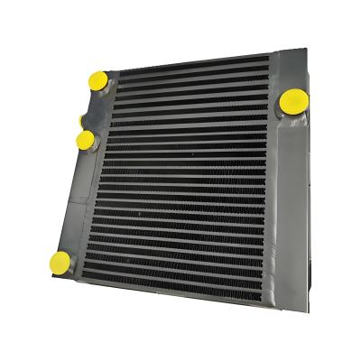 China Composite Four Side Multi Point Mount Vertical Fin Aluminum Air Compressor Heat Exchanger for sale