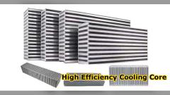 High Efficiency Aluminum Plate Fin Cooler Core Assembly