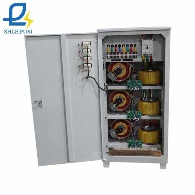 China 80KVA 3 Phase Voltage Regulator/Stabilizer 50Hz 60Hz Servo Type Voltage Stabilizers for sale