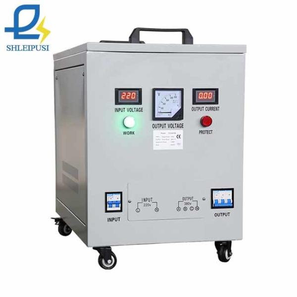 Quality 6KVA Single Phase to Three Phase Voltage Transformer with Digital Display for sale