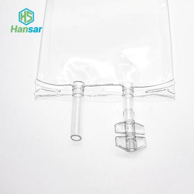 China medical empty iv infusion bag single port/double ports  with screw stopper for sale