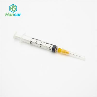 China 200 ml 1ml insulin  luer lock syringe with adarter filter  40iu for sale