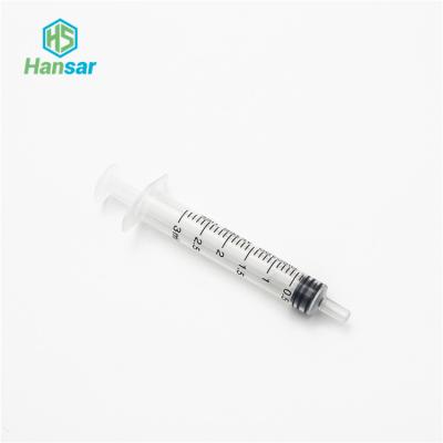 China disposable veterinary syringe manufacturer plastic manual dispenser safety 3ml 21g needless for sale