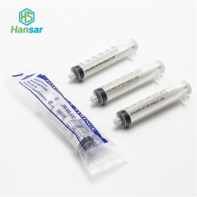 China disposable sterile double barrel o-ring medical seal for syringe(screw with needle) adhesive 25 ml 5ml 21g 1&1/2 for sale