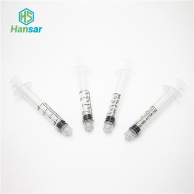 China tonsil luer adult  rectal 1 ml heated syringes 31g 8mm drentchure bag pressure luer lock packaging fifle for sale