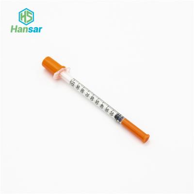 China 0.5ml small insulin syringe with needle for sale