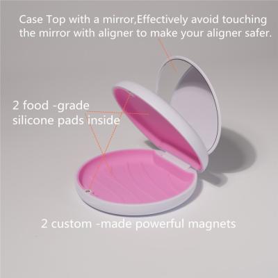 Cina Piccola cassa durevole del Aligner con il materiale del silicone del commestibile dell'ABS dello specchio in vendita