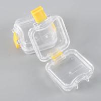 China Square Shape Plastic Crown Box Transparent With Lock OEM ODM for sale