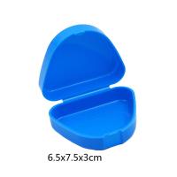 China Blue Denture Cup Holder , Denture Soaking Container For Mouthguard for sale