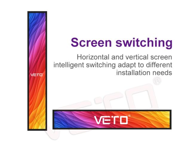 Besonders angefertigtes China dehnen LCD-Signage-Hersteller Streifen der multi--funtion LCD-Anzeigen-digitalen Beschilderung abnehmbaren aus