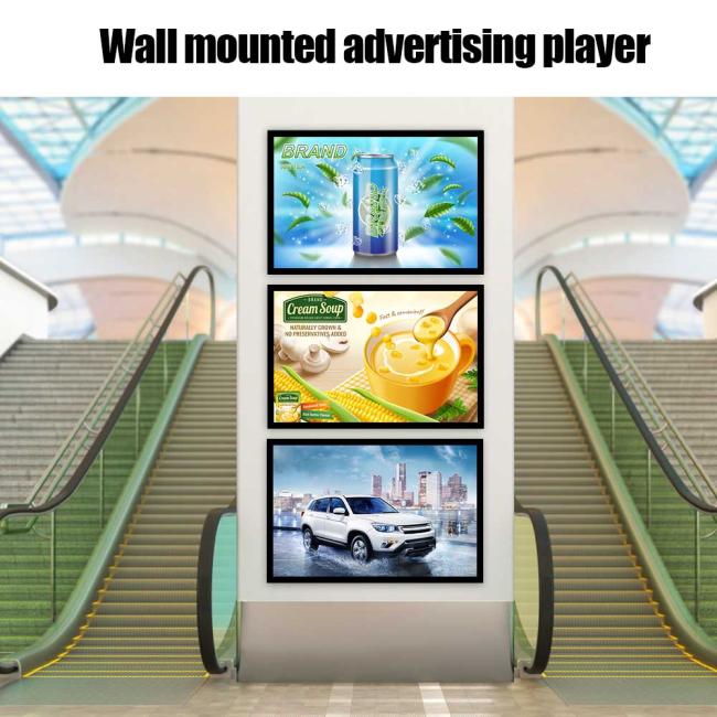 Wall Mounted LCD Advertising Menu Board Panel Ad Player Wifi Network Digital Signage And Display