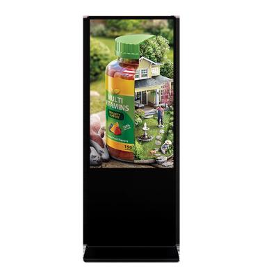 中国 43インチ パネルサイズ 床立体 デジタル シガンジ LCD 広告画面 キオスク トーテムモニター 販売のため