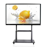China 55-Inch Infrared 10-Point Multi-Touch Interactive Whiteboard with 500 Nits Brightness and 1920×1080 Resolution for sale