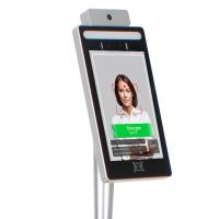 China SDK 10W Face Recognition Temperature Scanner with 8-inch Display, ±0.3℃ Accuracy and 50,000 Face Database for sale