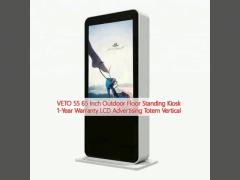 VETO 55 65 Zoll Außenboden Stehkiosk 1-Jahresgarantie LCD Werbung Totem vertikal