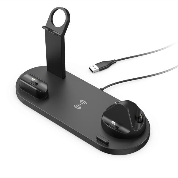 Quality Wireless Charger 4 in 1 for iPhone Mobile and Earphone 9V/2A Input 10W Desktop for sale