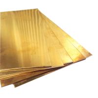 China Polished Brass Sheet Plate 2500mm Width SGS ISO certification for sale