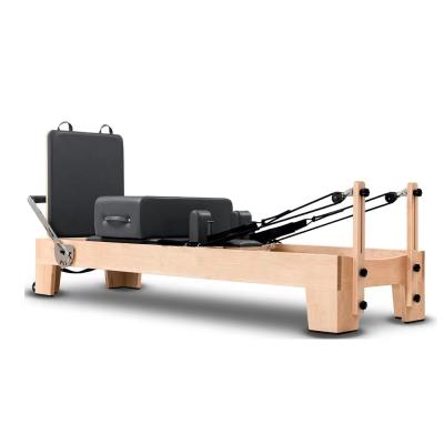 China Maple Wood Pilates Reformer U+PL001S with Reinforced Frame Construction for sale
