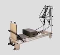 Quality Elite Maple Pilates Reformer U+PL001FAX With Full Track Tower Combination for sale