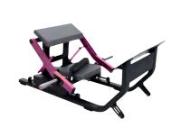China Tension Glute Bridge Machine U+G1002 Pre Aligned Padded Comfortable Variable Height for sale
