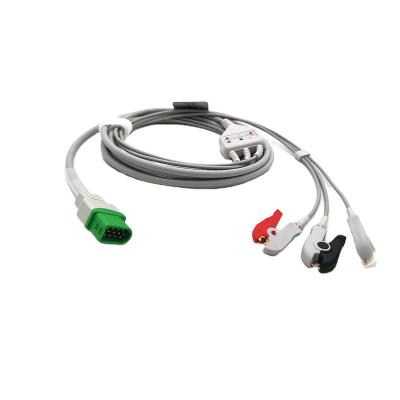 중국 민드레이 데이터 측정기 패스포트 Ｖ V12 V21을 위한 아하 적합한 12 핀 연결기 ECG 케이블 판매용