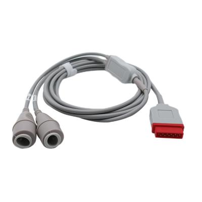 Longitud del conector 2021197-003 3.2m de Edwards del doble del cable del adaptador de GE Marquette IBP