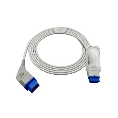 China Jl-900p Spo2 Adapter Cable 14 Pin 2.4m Tpu Jacket Compatibel voor Nihon Kohden Te koop